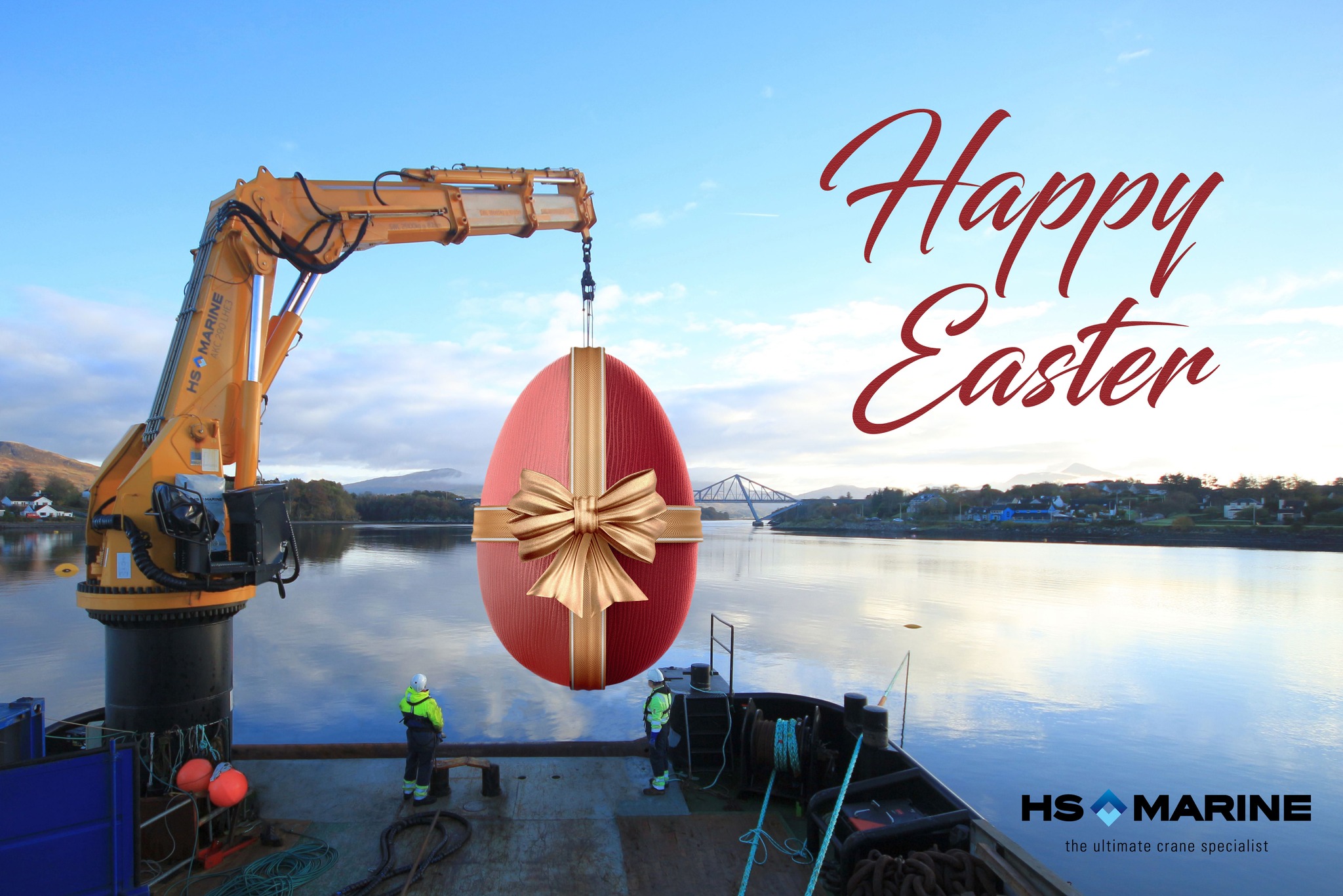 HAPPY ESTER FROM ALL OF US - HS.MARINE The Ultimate Crane Specialist